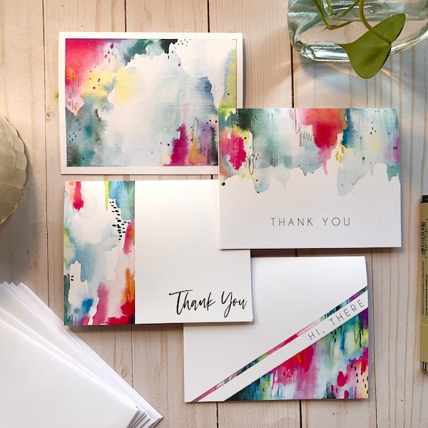 Watercolor Note Card - Etsy