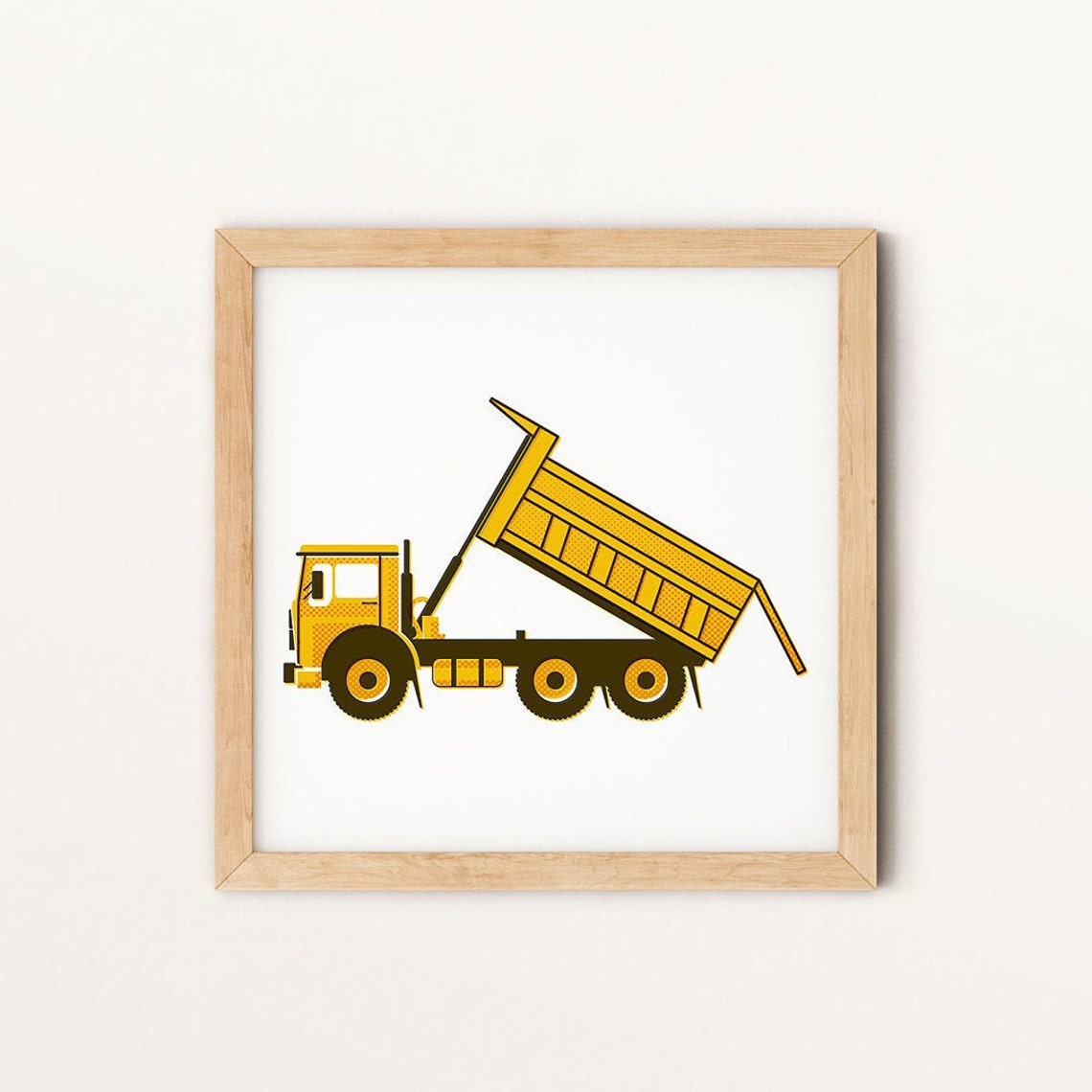 SET of 3 Construction Prints Kids Wall Art Boys Nursery | Etsy