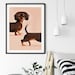 Sausage Dog Print, Dachshund Wall Art, Dog Prints, Fun Animal Dog ...