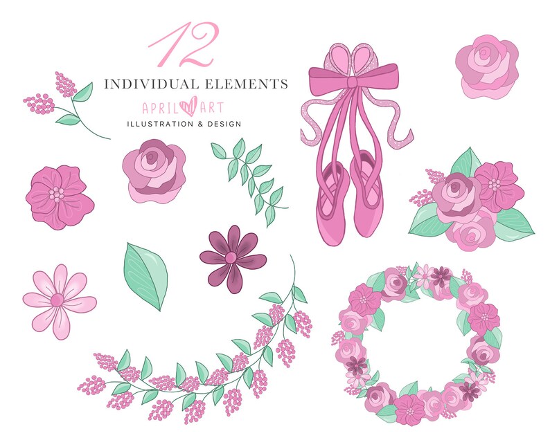 Pink Ballerina Clipart, Girl, Ballet, Dancing, Ballet Dancer, DIY, PNG ...