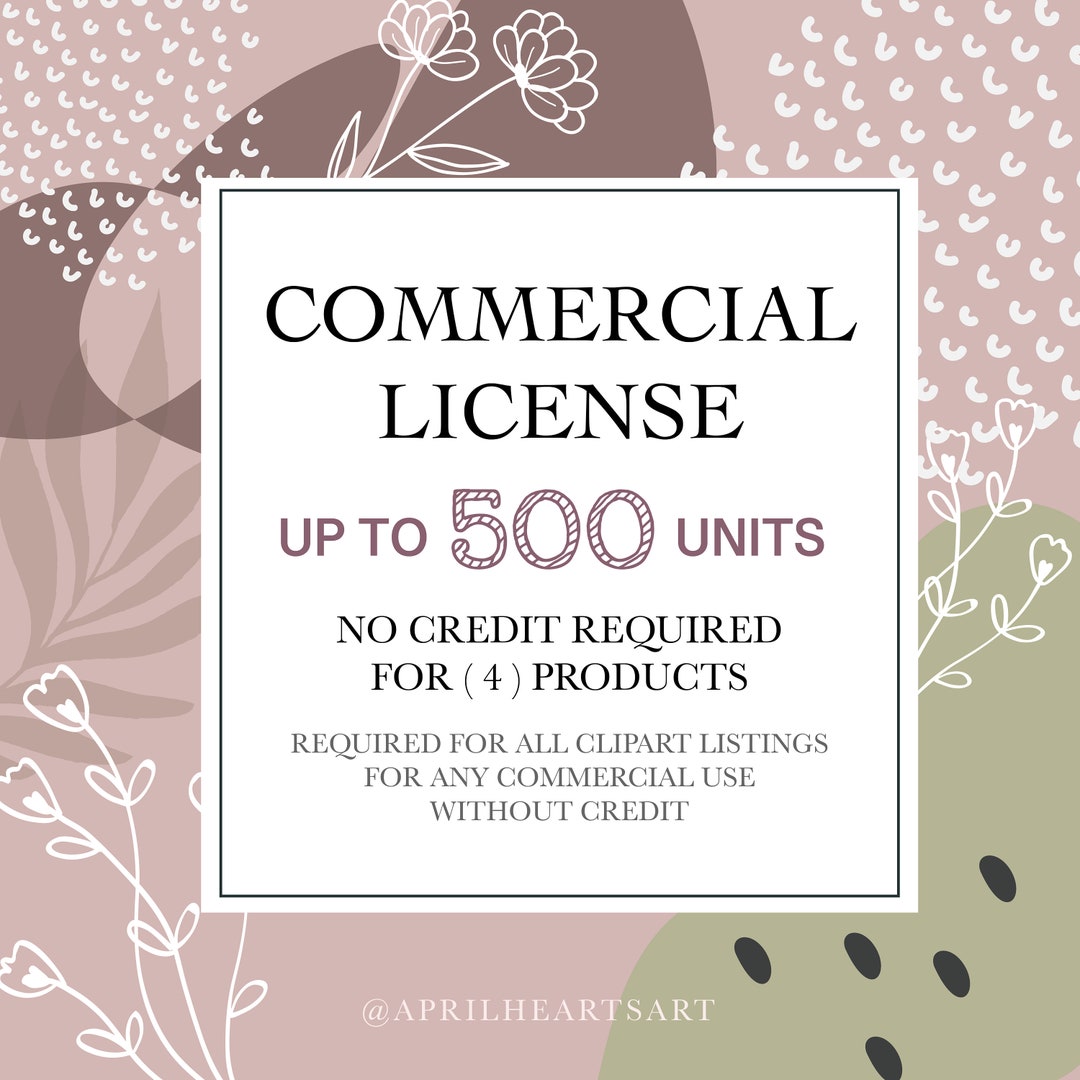 Extended License for Clipart, License Clipart, Commercial Use, No ...