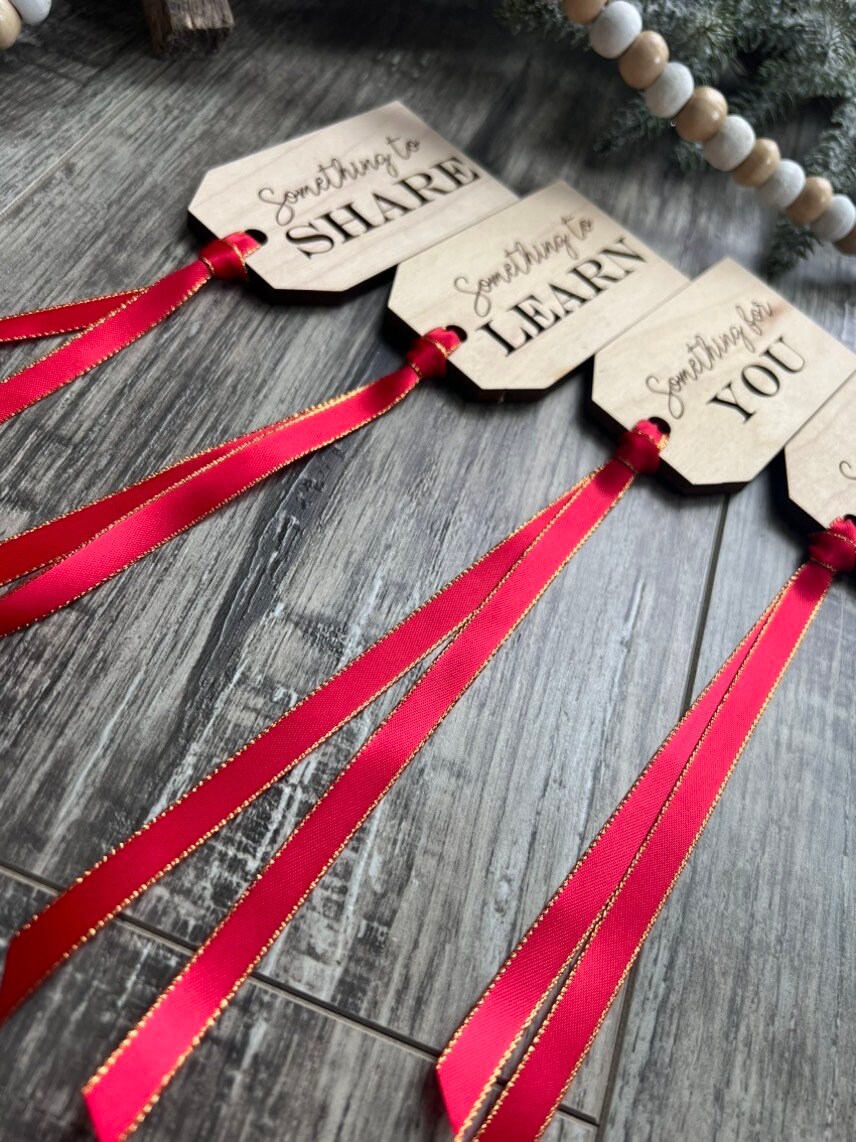 Christmas Gift Tags | Wooden Tags | Something You Want | Something You ...