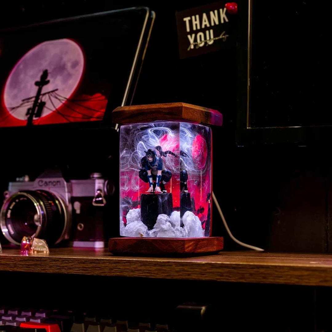 Sasu.ke Uc.hiha Lamp, Epoxy Resin Lamp, Gift for Him, Anime Gift ...