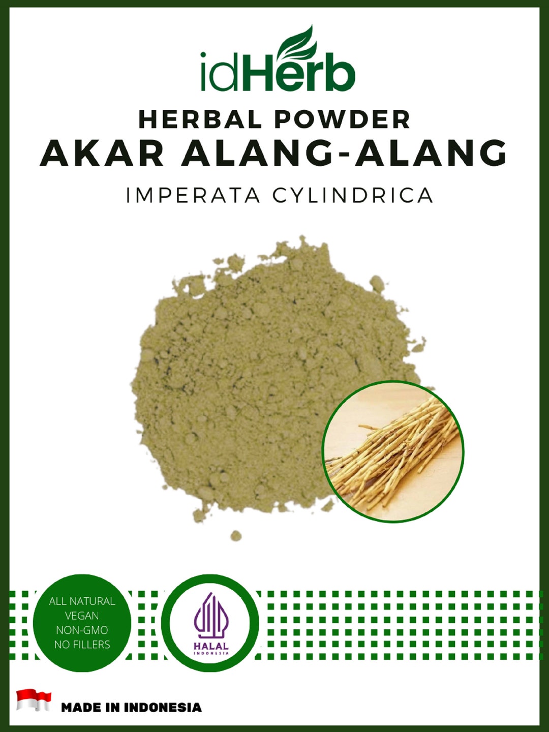 POWDER Imperata Cylindrican Cogon Grass Roots Satintail Blady Grass All ...