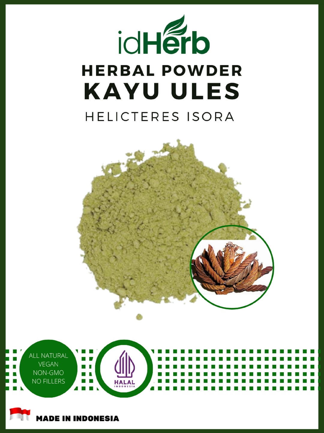 POWDER Indian Screw Tree Nut-leaved Screw Tree Helicteres Isora Kayu ...