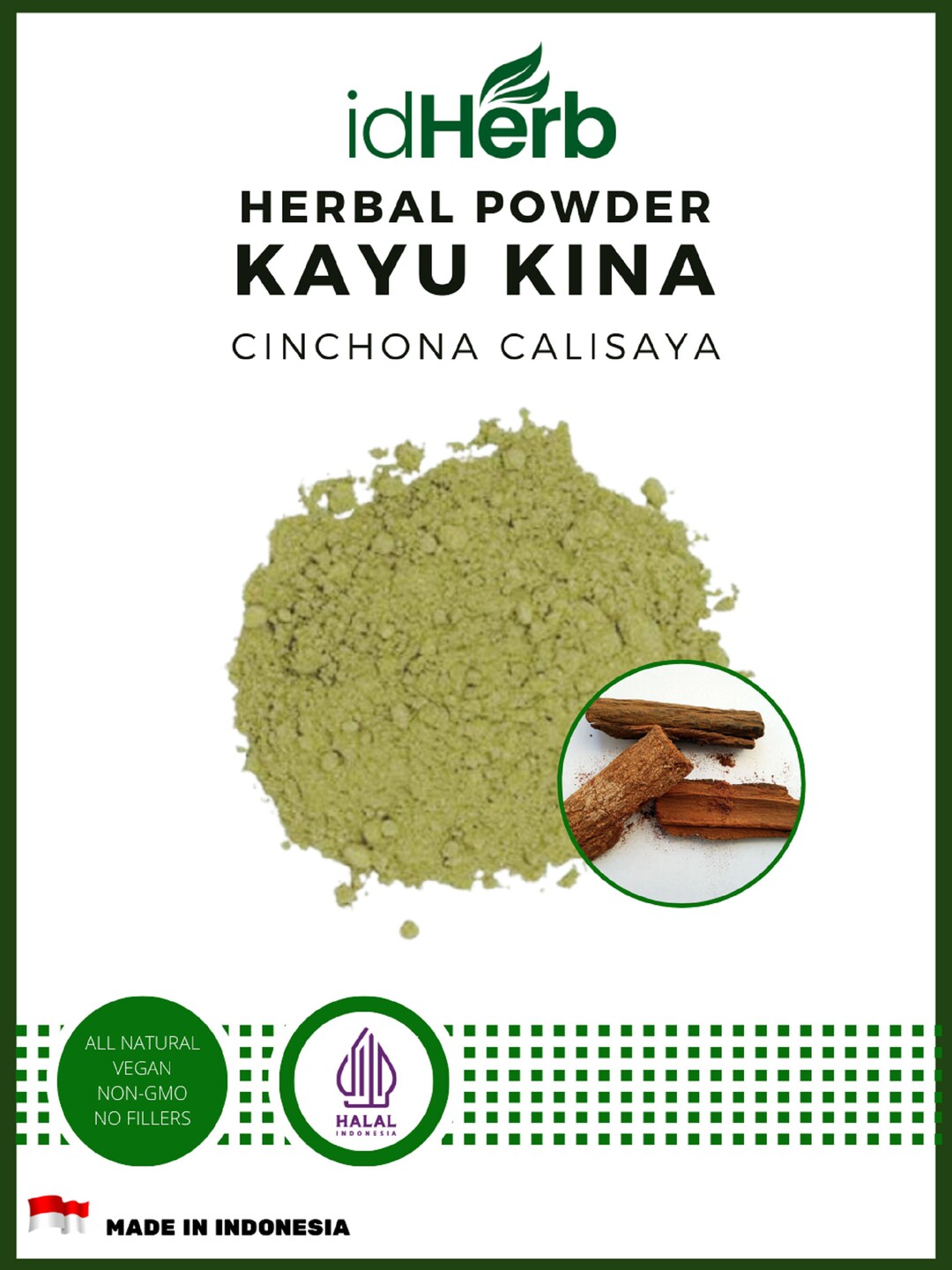 POWDER Peruvian Bark Quinine Jesuit Bark Cinchona Calisaya Kayu Kina ...