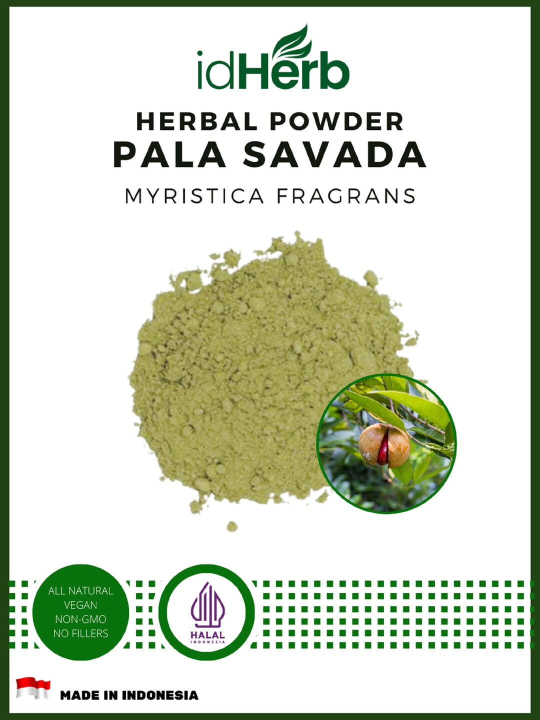 POWDER Nutmeg Pala Myristica Fragrans All Fresh Natural Herbs Spices ...