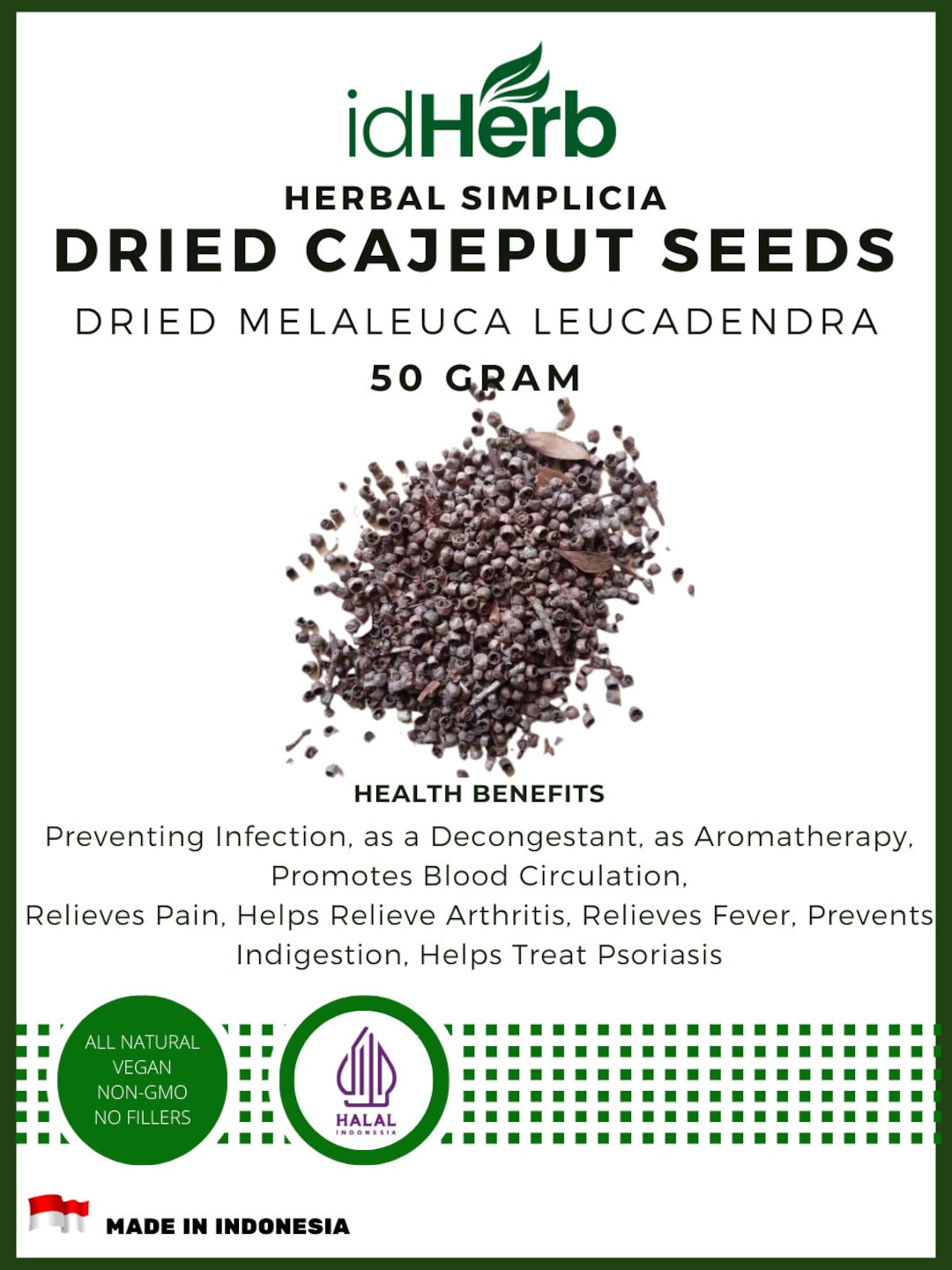 Dried Biji Kayu Putih Dry Cajeput Seeds Melaleuca Leucadendra Premium ...