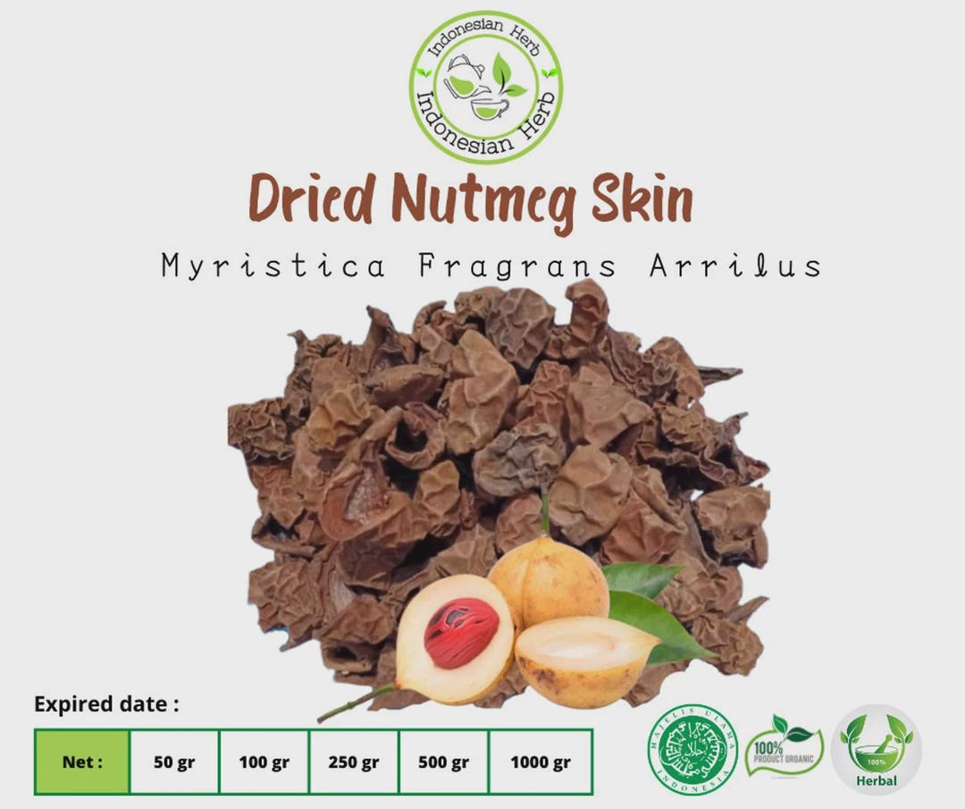 Dried Dry Mace Dry Nutmeg Skin Myristica Fragrans Arrilus Premium Fresh ...
