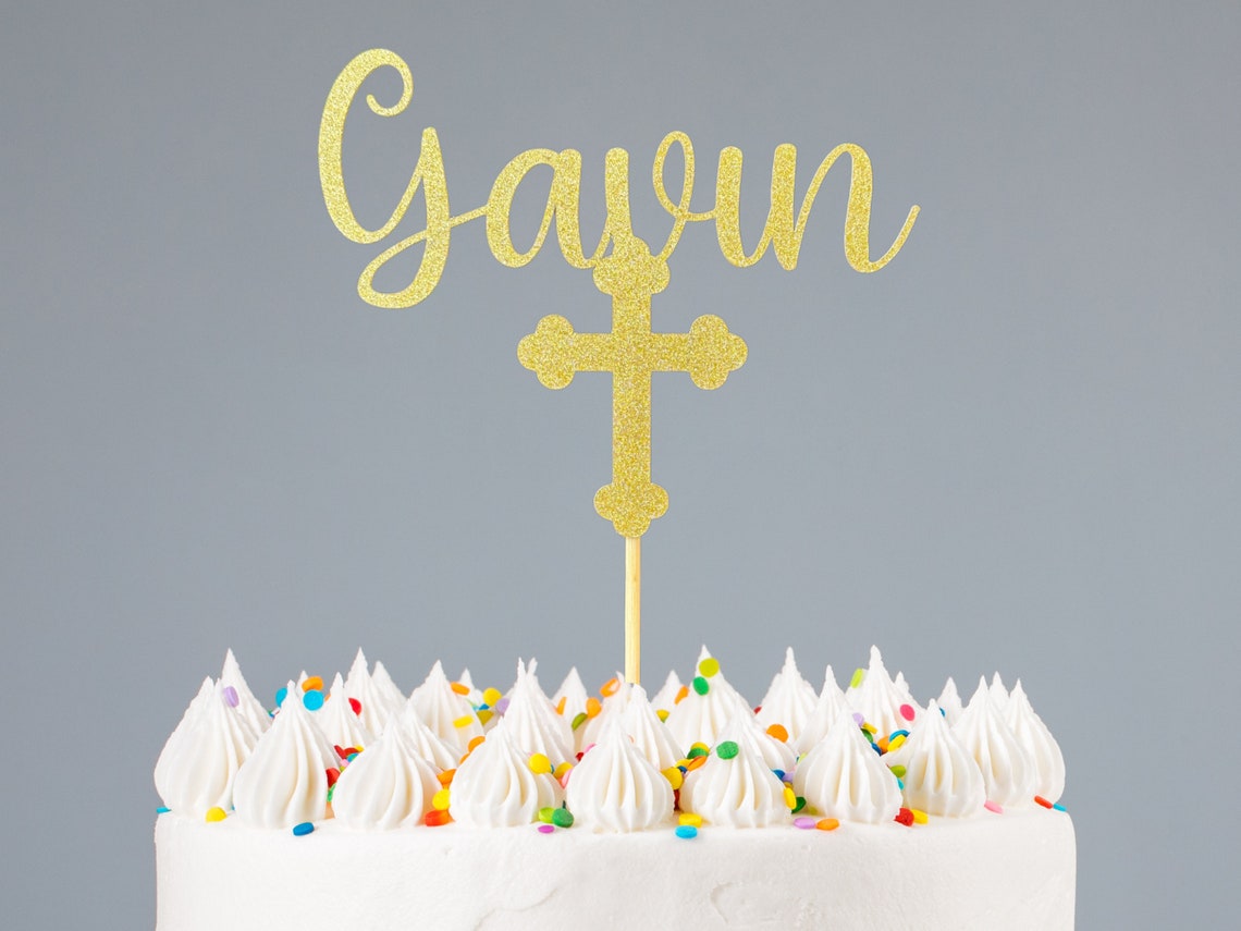 First Communion Cake Topper, First Communion Party Decor, 1st Communion ...