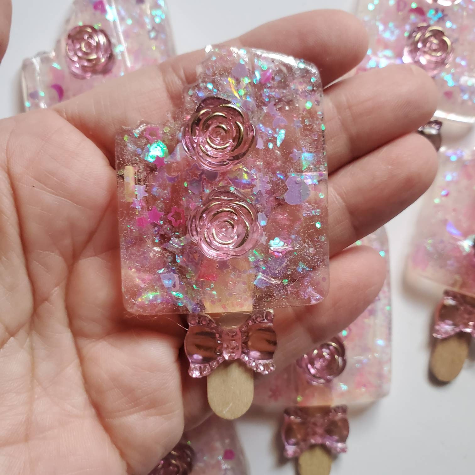 PINK FLORAL POPSICLES pink popsicles floral popsicles | Etsy