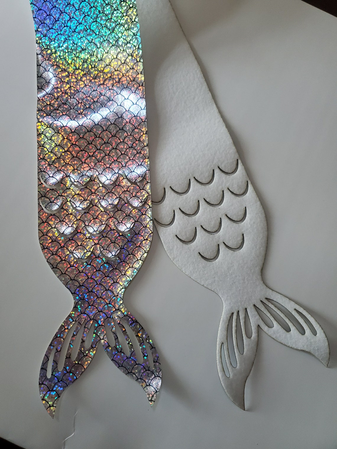 MERMAID LASER CUT Ribbon Mermaid Ribbon Holographic Mermaid - Etsy