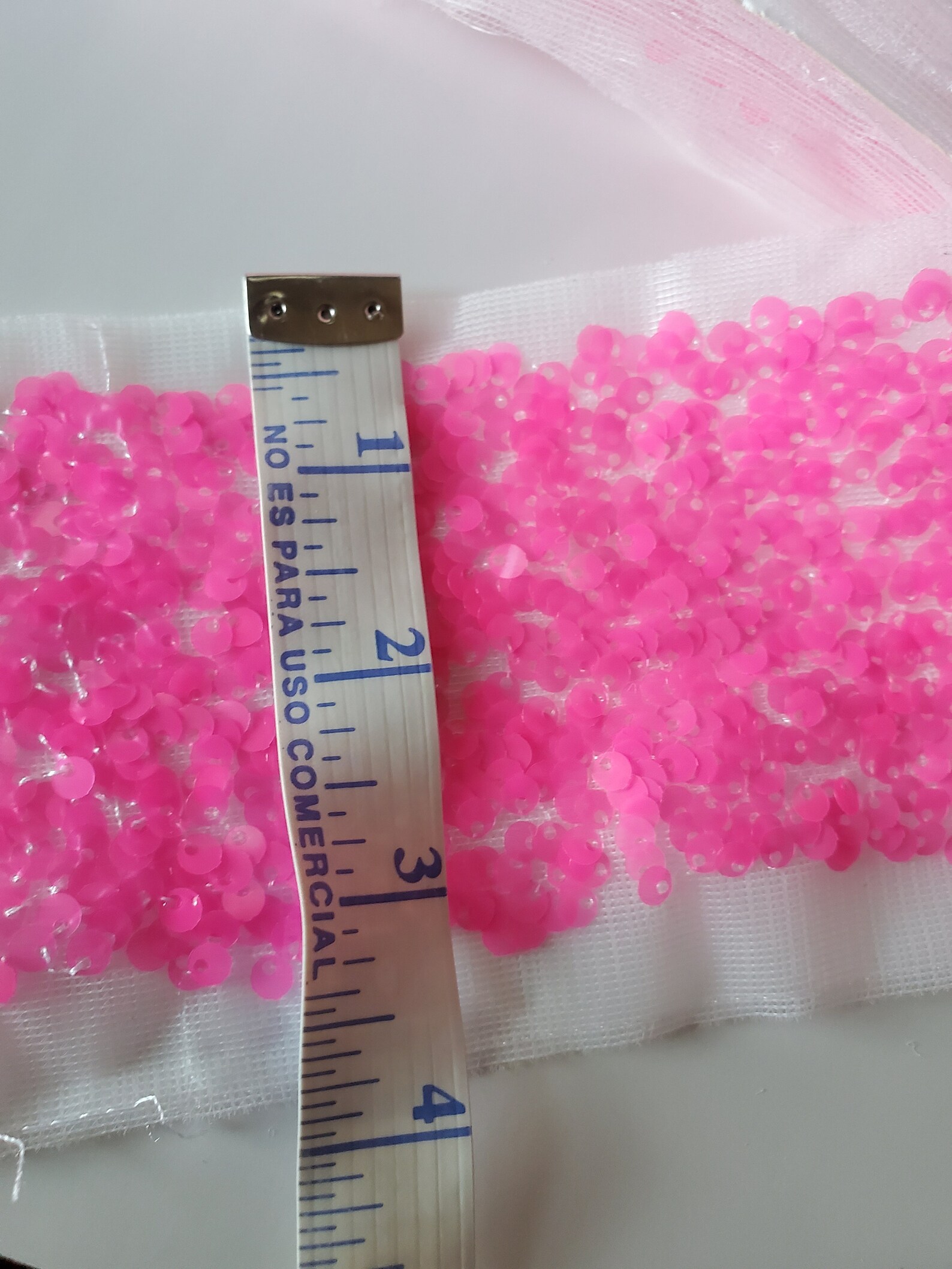 NEON PINK SEQUIN Ribbon Neon Pink Sequin Ribbon Pink | Etsy