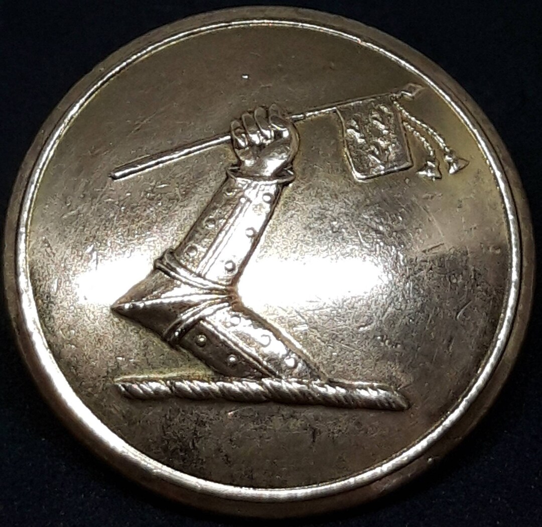 Early Antique Brass Livery Button to an Unresearched Family 25.5mm. by ...