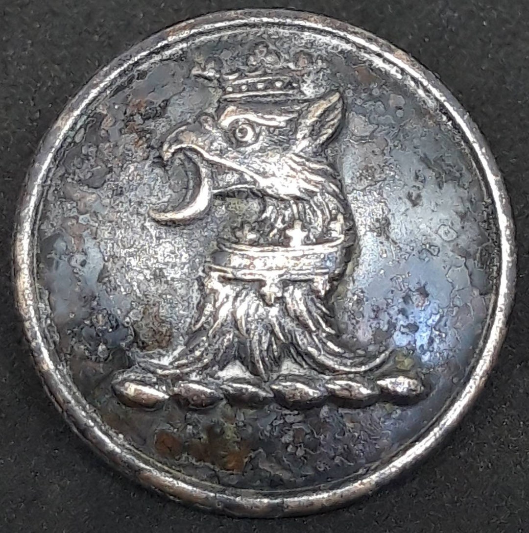 Antique Livery Button to an Unknown Family. This Example 25.5mm by ...