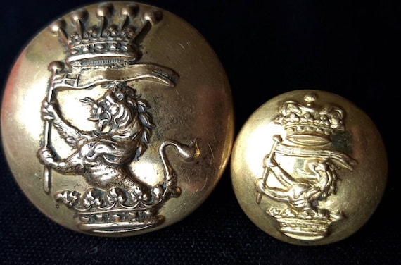 Set of Antique Livery Buttons to the Earl of Mornington. These | Etsy