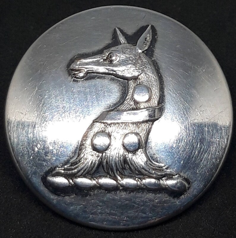 Antique Silver Plate Livery Button Probably to the Kene Family. This ...