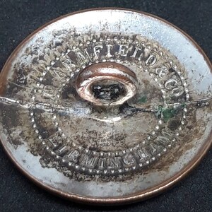 Antique Silver Plate Livery Button to the Evans Family tentative. This ...