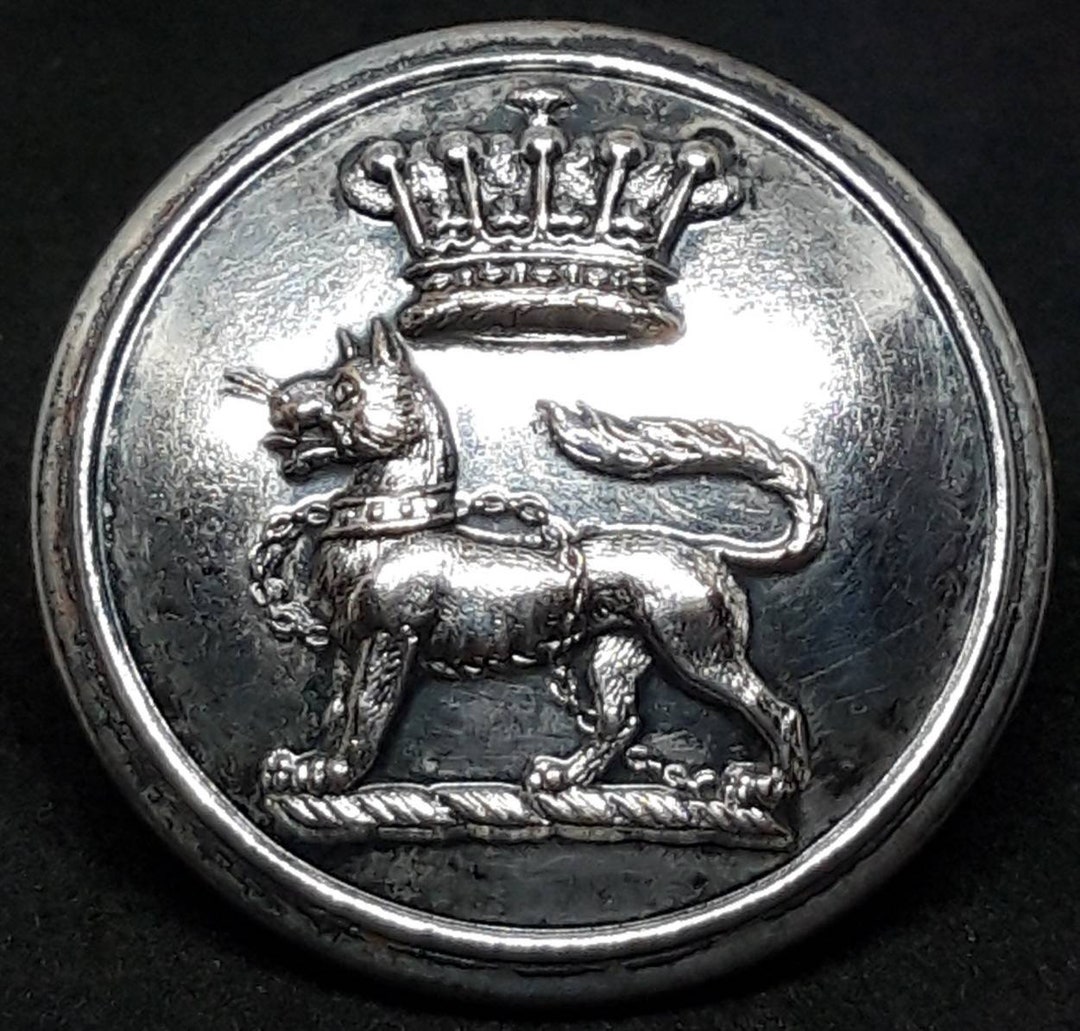 Beautiful Antique Silver Plate Livery Button to Earl Gower. A 25.5mm ...