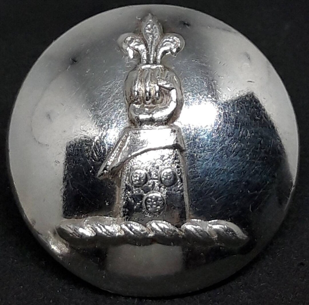 Antique Silver Plate Livery Button to the Bolitho Family. This Example ...