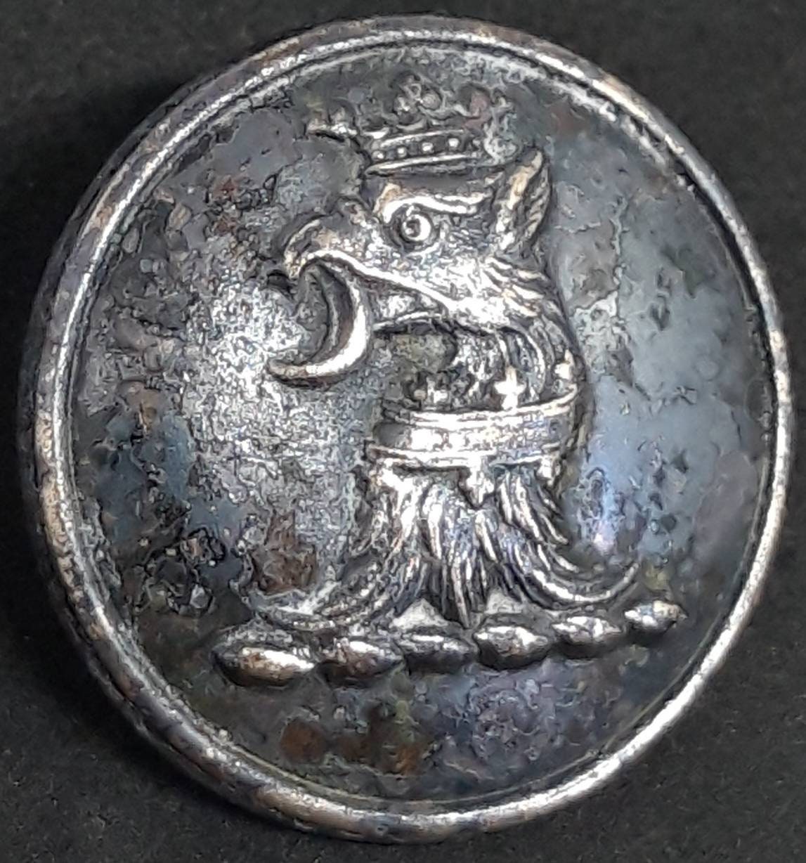 Antique Livery Button to an Unknown Family. This Example 25.5mm by ...