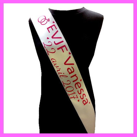 Echarpe Miss EVJF à personnaliser avec le prénom de la mariée | Etsy