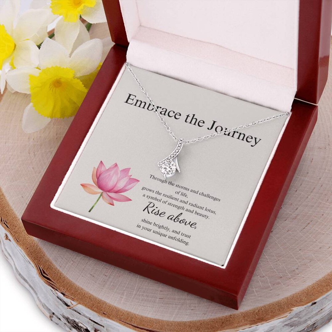 Inspirational Necklace Encouragement Gift for Her Sentimental Jewelry ...