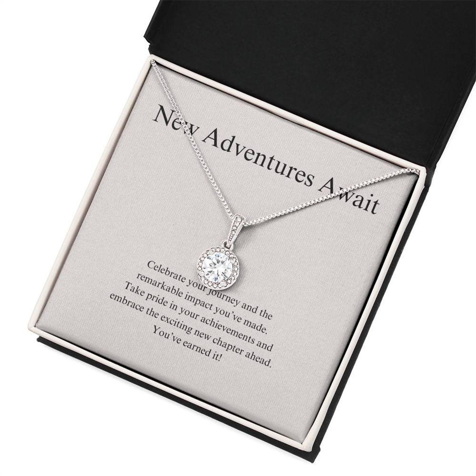 Inspirational Retirement Necklace for Women Happy Retirement Jewelry ...