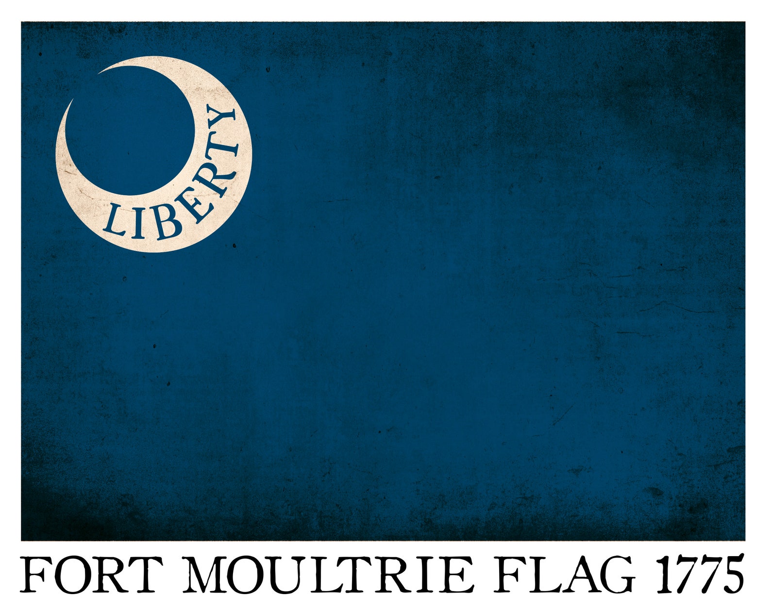 1775 Fort Moultrie Liberty Flag SC South Carolina Short-sleeve - Etsy