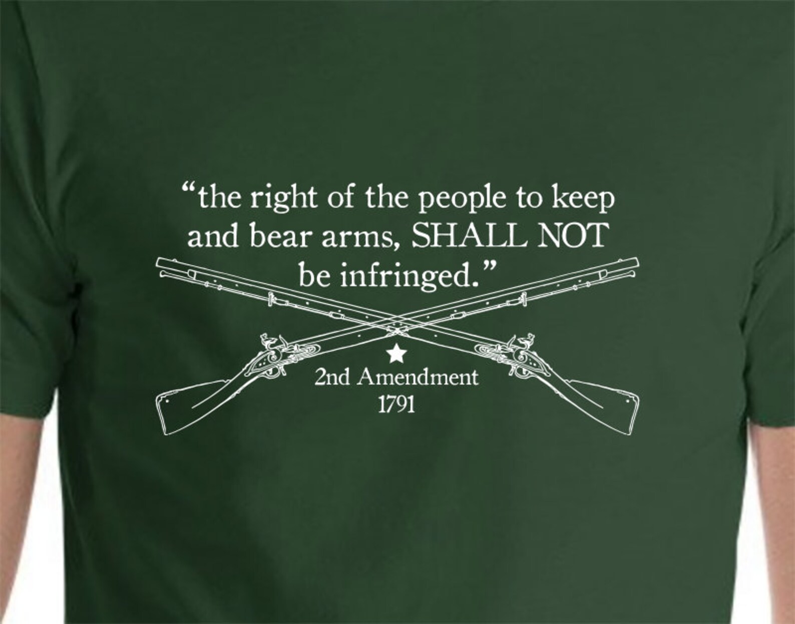 Dark 2nd Amendment 1791 Right to Bear Arms Patriotic Flintlock | Etsy