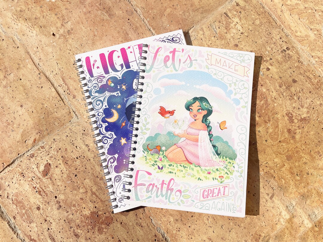 EARTH and ZORA Lined Notebook Let's Make Earth Great Again Earth and ...