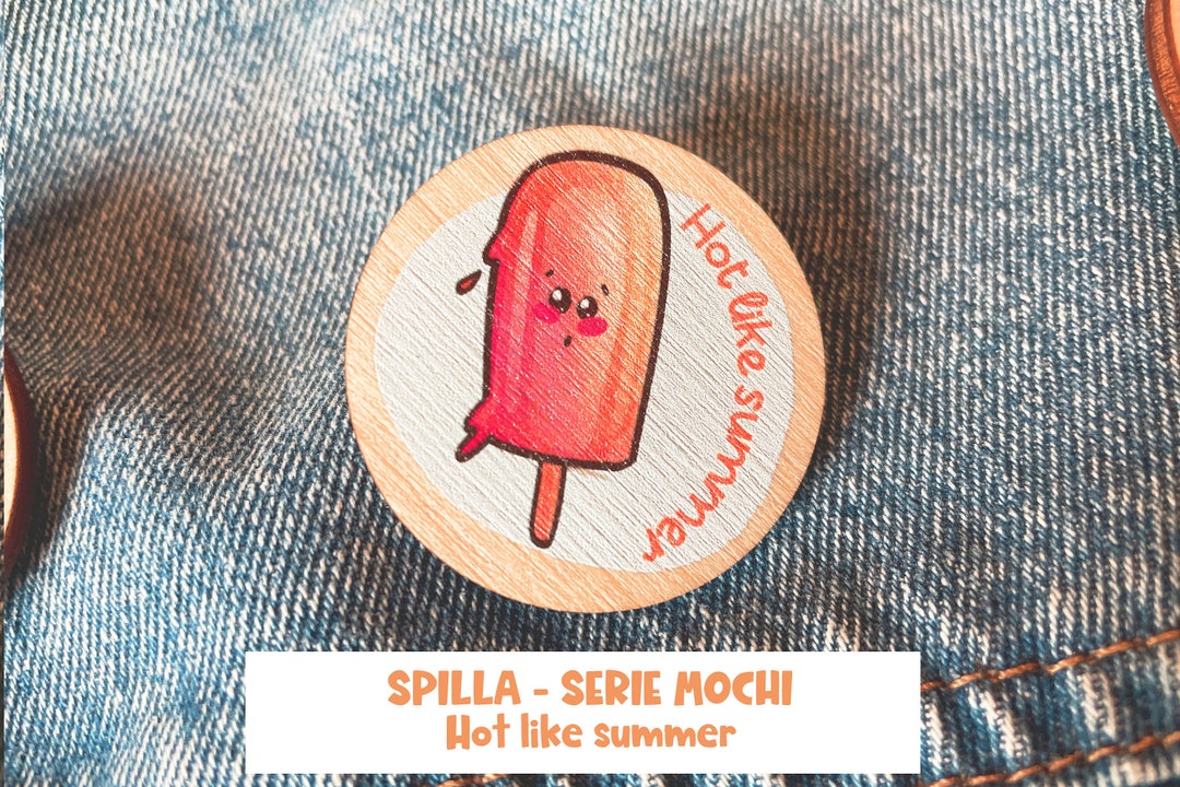 Hot Like Summer - A Lovely Wood Chibi Pin to Decor Your Old Jeans ...