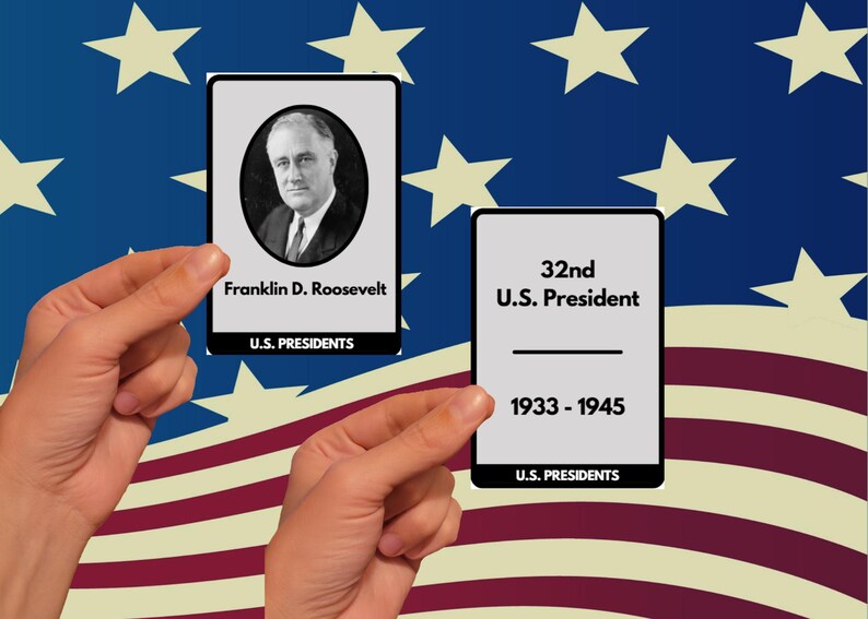 Presidents of the United States Flashcards - Download and Print - Etsy