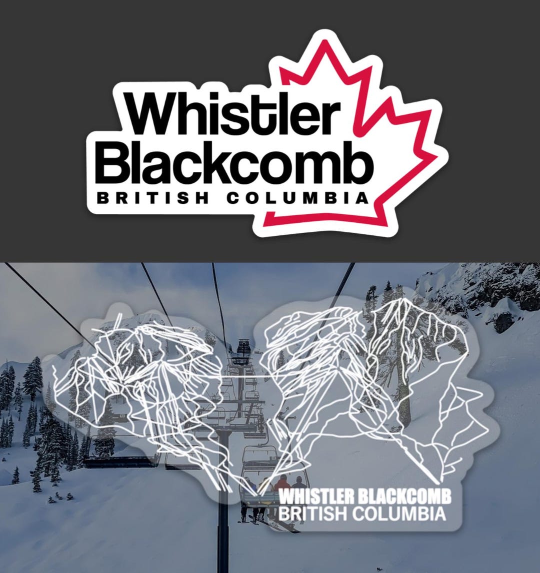 Whistler/blackcomb - British Columbia - Canada - Ski Resort Stickers ...
