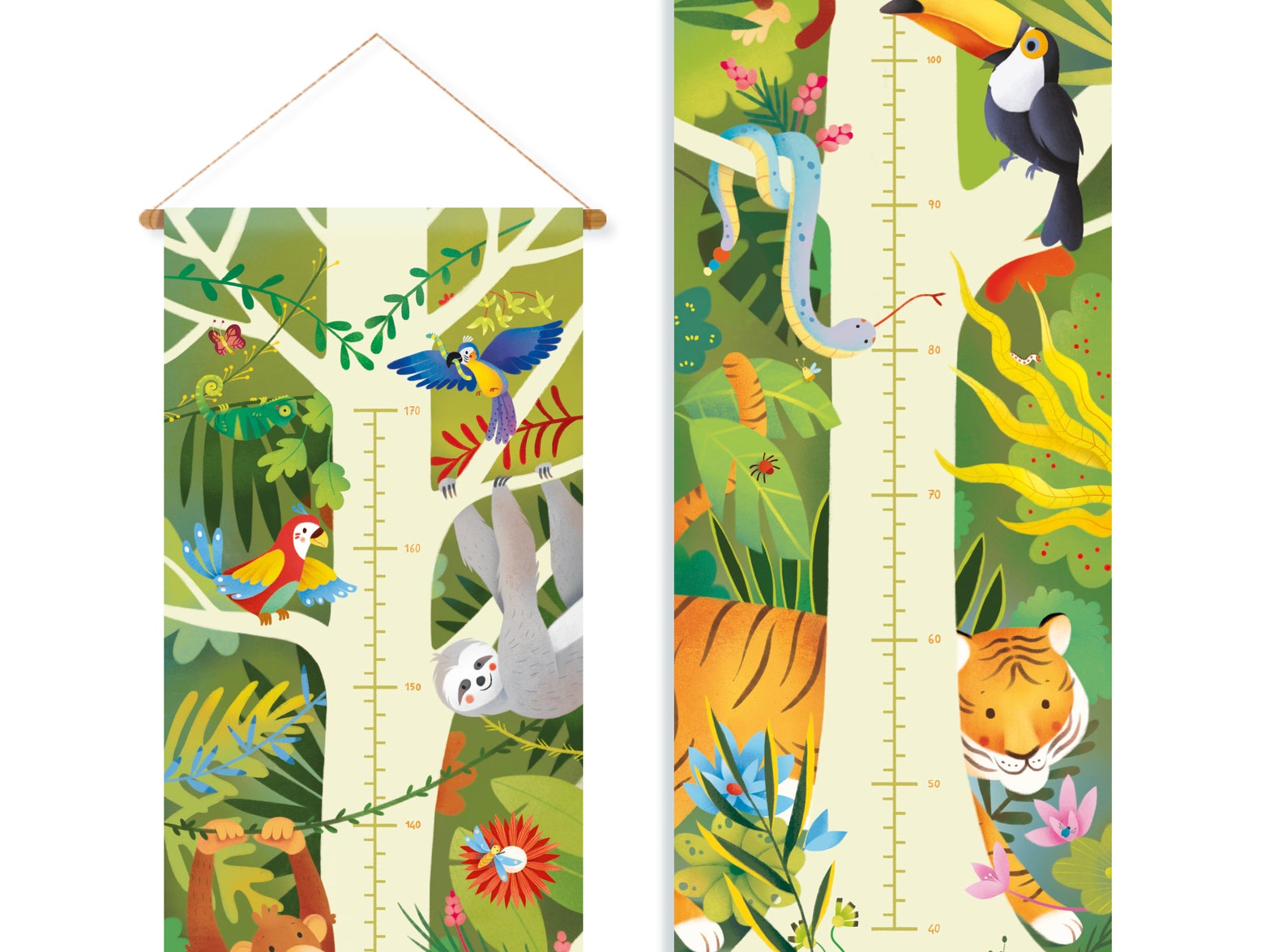 JUNGLE Meter for Children's Room, Growth Meter, Nursery Wall Decoration ...