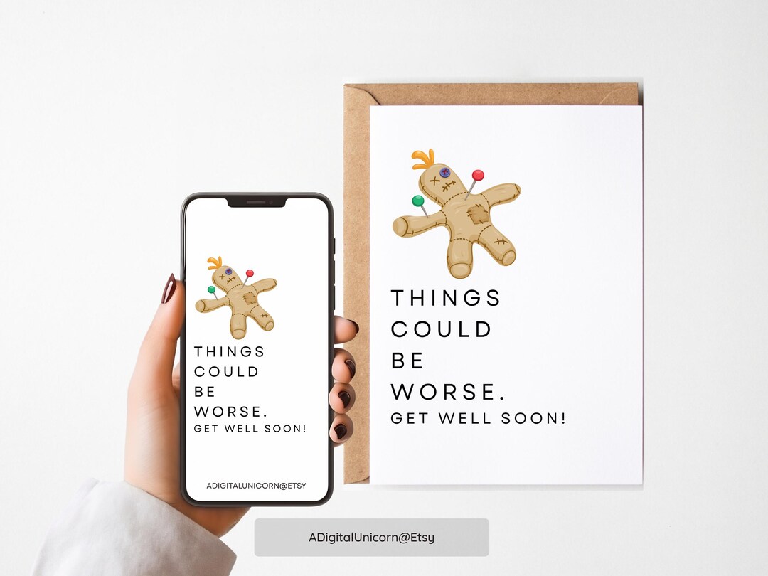 Get Well Card, Thinking of You Card, Cheer up Card, Distance Card, Get ...