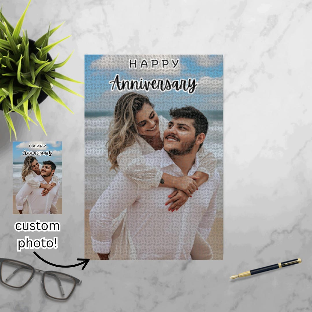 CUSTOM Personalized Puzzle, Custom Photo Puzzle, Photo Anniversary Gift ...