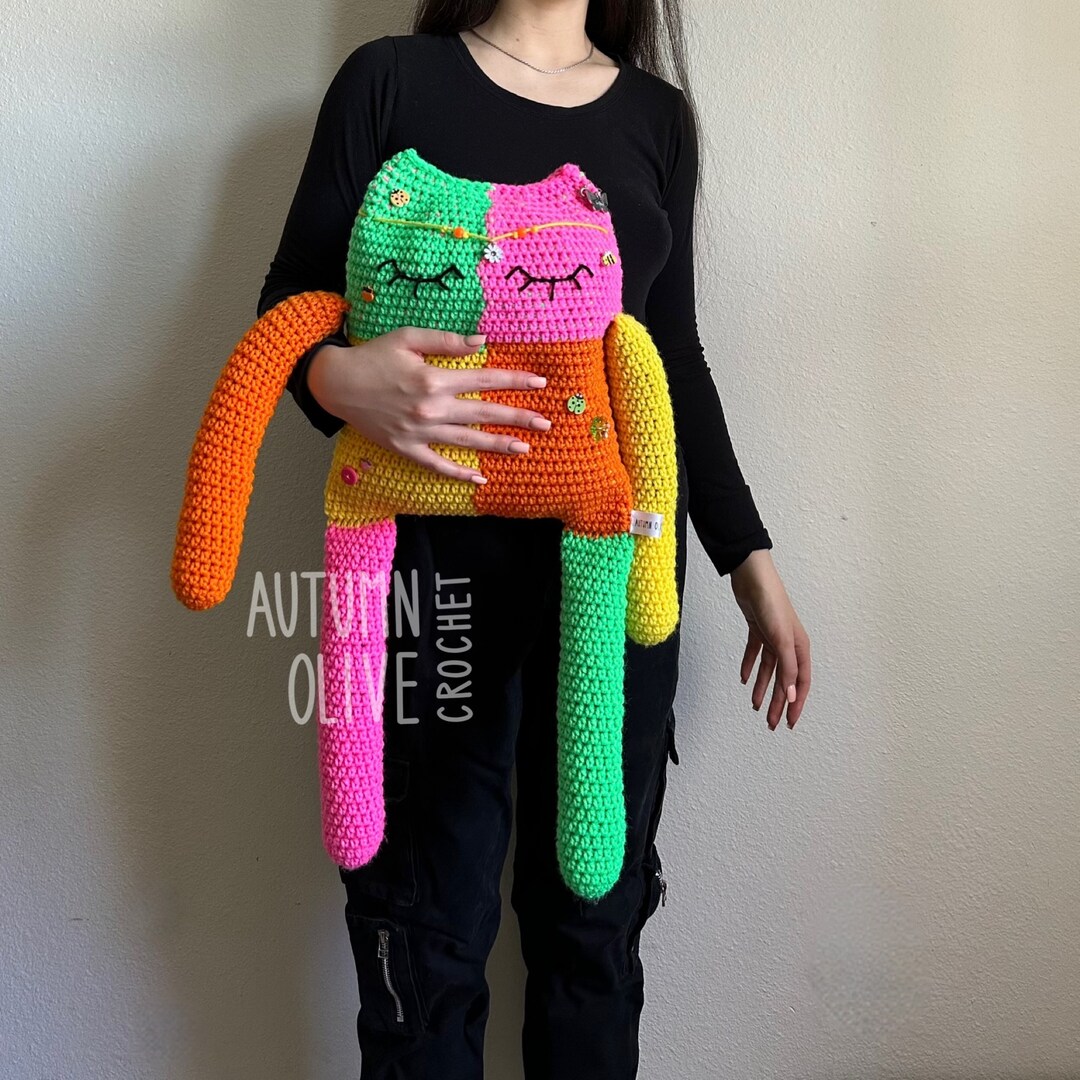 Adoptable Giant Neon Sun Monster Plushie Sweet Kind - Etsy