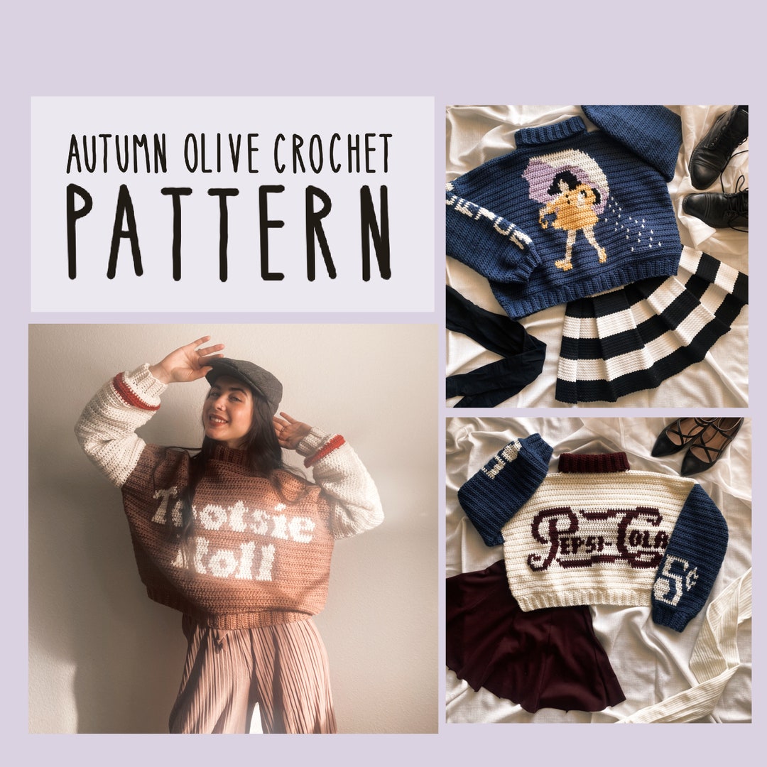 Crochet Pattern Vintage Kitchen Sweaters 10 in 1 Size - Etsy