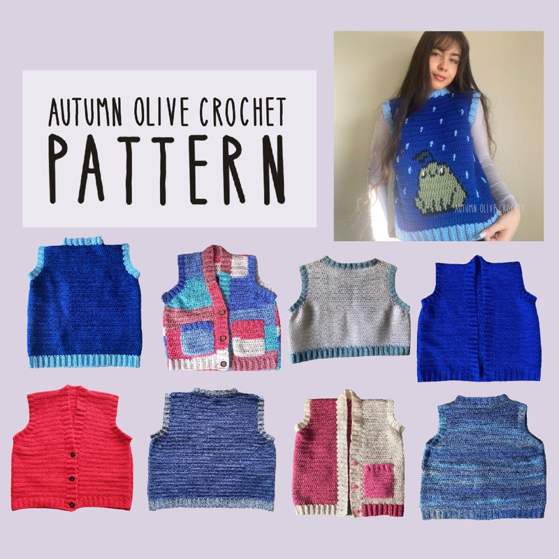 Button up Patchwork Vest - Etsy