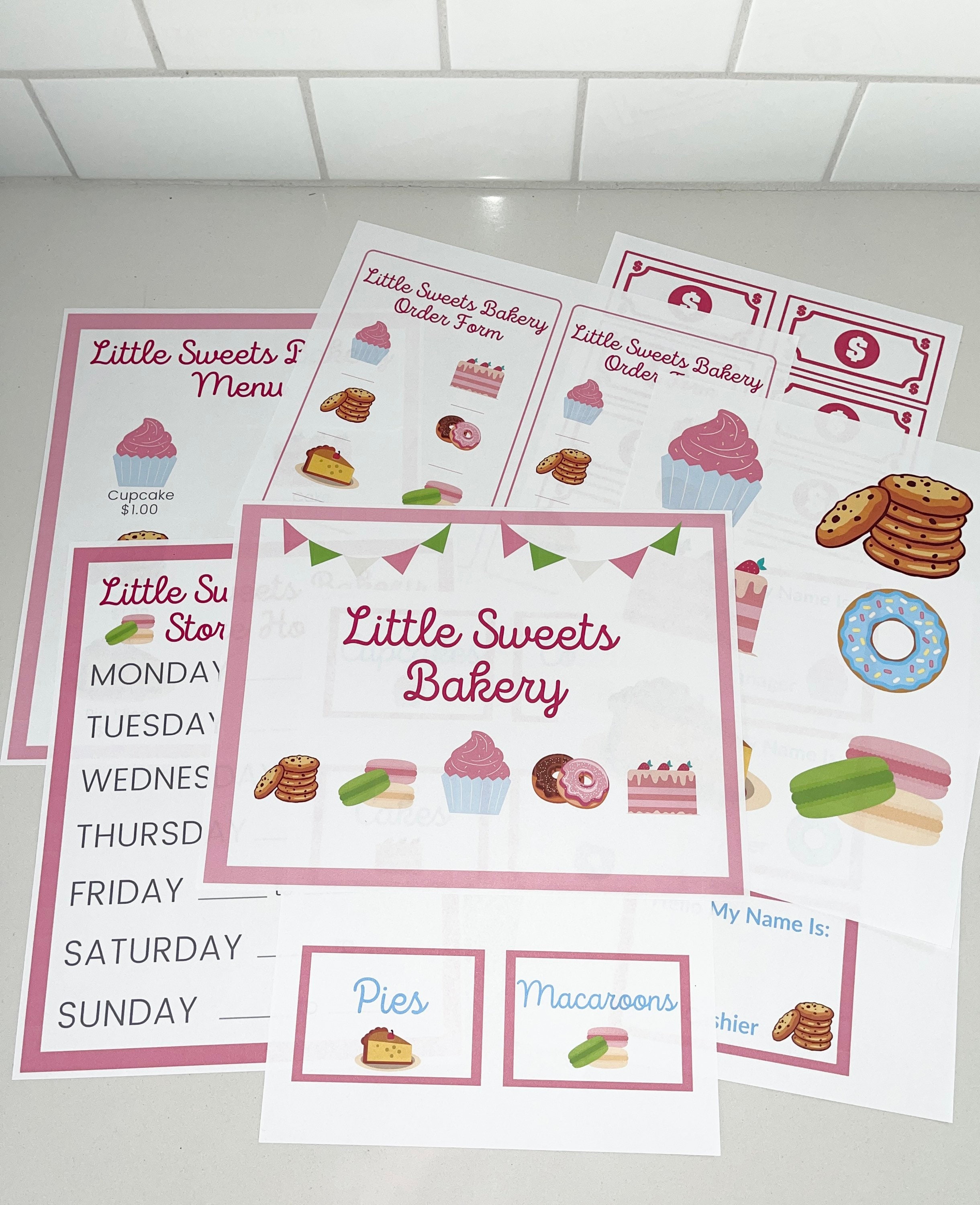 Bakery Printable, Toddler Pretend Play, Digital Bakery Activity Play ...