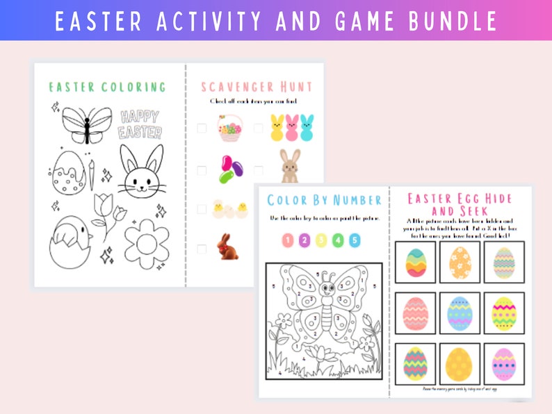 Easter Game, Easter Activity Bundle, Easter Activities for Sunday ...
