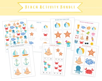 Camping Preschool Activity Bundle Printable, Toddler Digital Activities ...