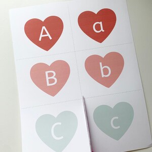 Valentine's Day Heart Memory Matching Game, Toddler and Preschool ...