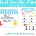 Fruit Smoothie Stand Pretend Play Printable, Play Restaurant, Toddler ...