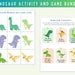 Dinosaur Game, Dinosaur Activity Bundle, Dinosaur Activities for ...