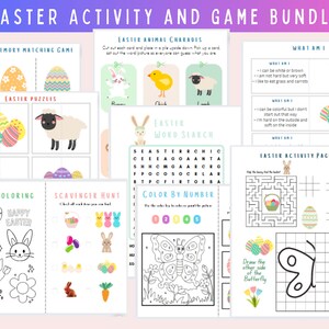 Easter Game, Easter Activity Bundle, Easter Activities for Sunday ...