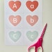 Valentine's Day Heart Memory Matching Game, Toddler and Preschool ...