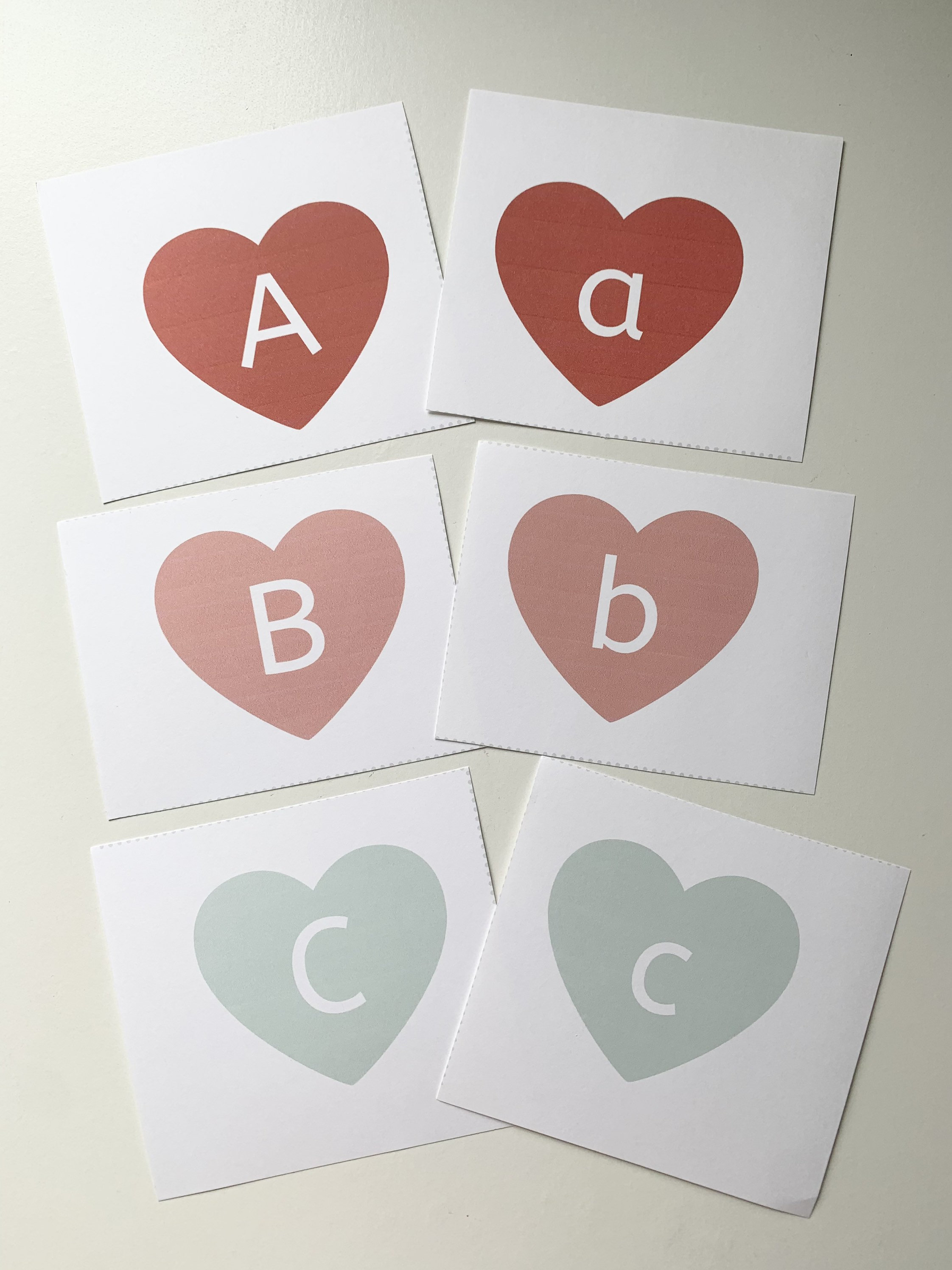 Valentine's Day Heart Memory Matching Game, Toddler and Preschool ...