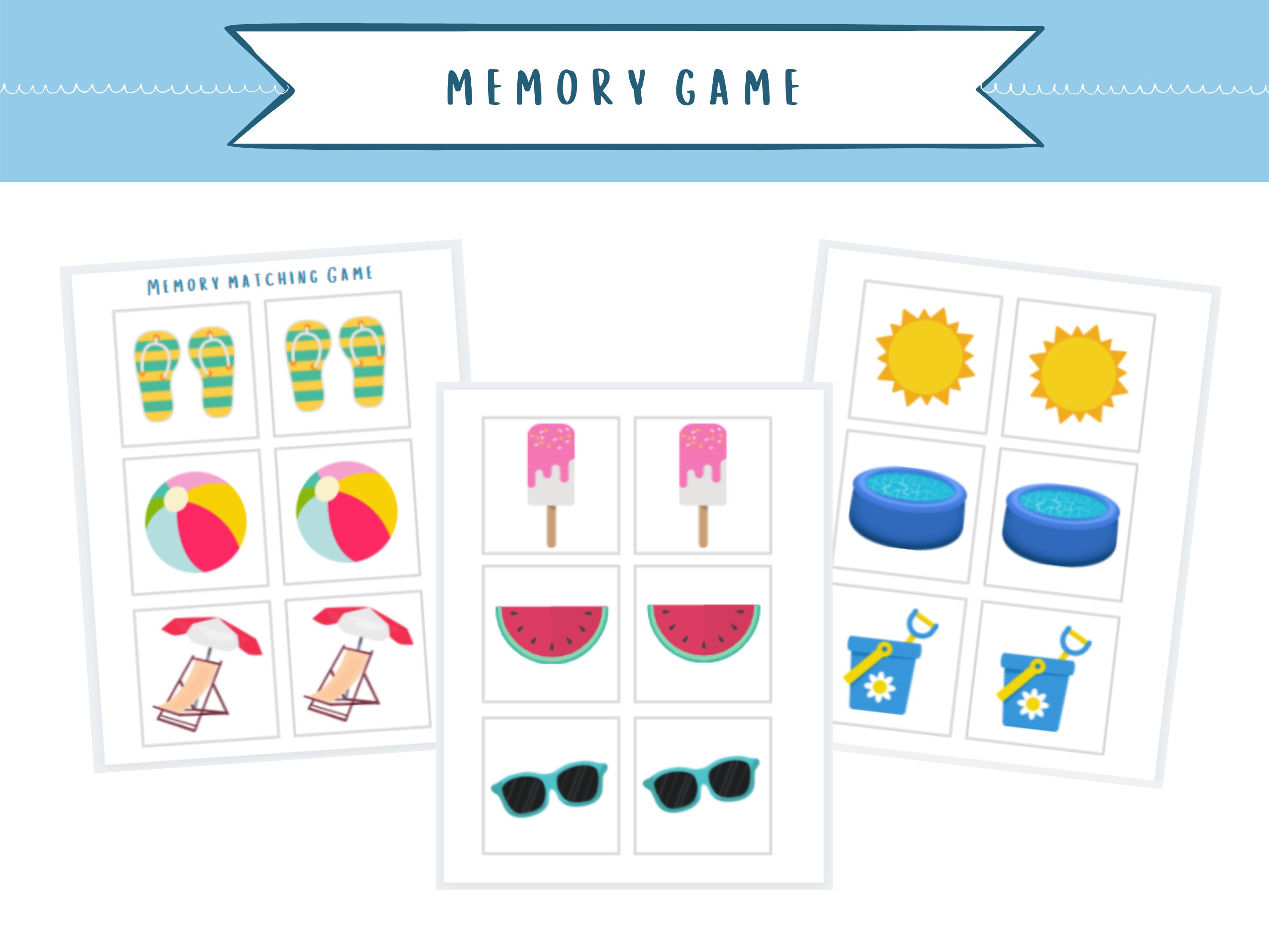 Summer Activity Bundle Printable, Toddler and Preschool Digital ...